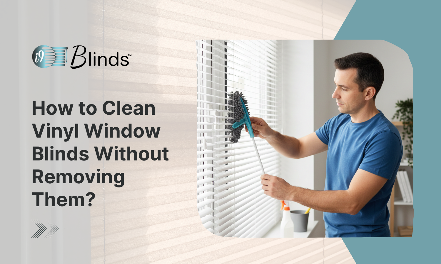 How to Clean Vinyl Window Blinds Without Removing – i9 Blinds
